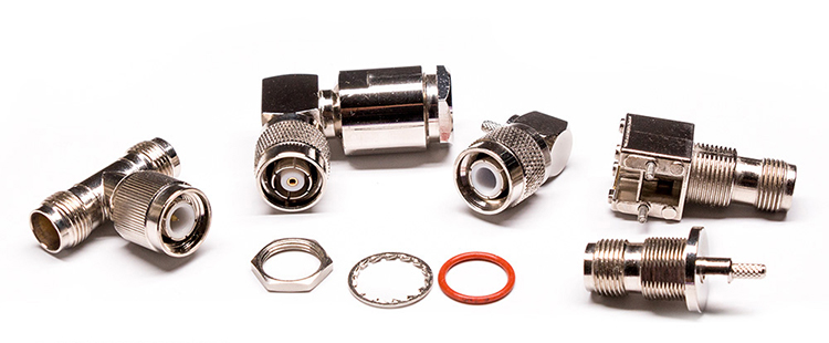 Right Angle TNC Solder Panel Mount 50ohm - Dosin Electronics