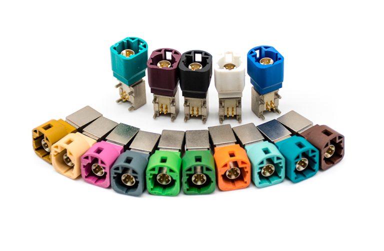 Dual HSD(High Speed Data) Plug Straight 4 Pin Panel Mount Through Hole